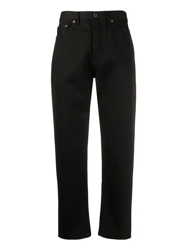 Valentino Garavani Vlogo Cropped Jeans - Black
