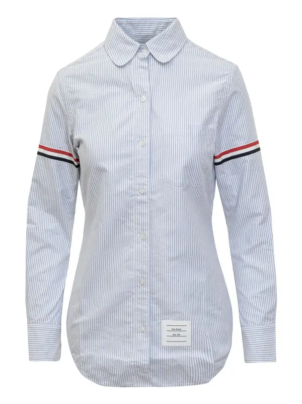 Thom Browne Grosgrain Armband Shirt - Blue