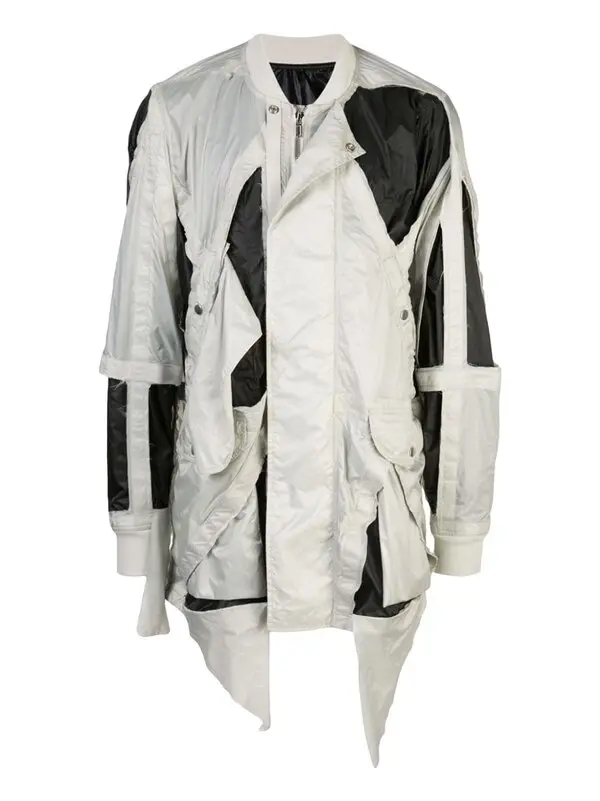 Rick Owens Cut-out Detail Jacket - Grey