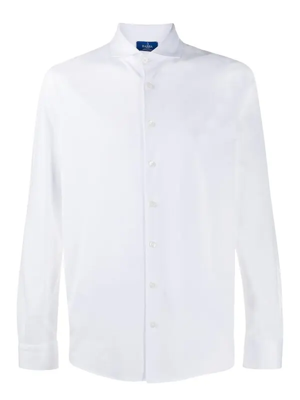 BARBA NAPOLI Buttoned Cotton Shirt - White