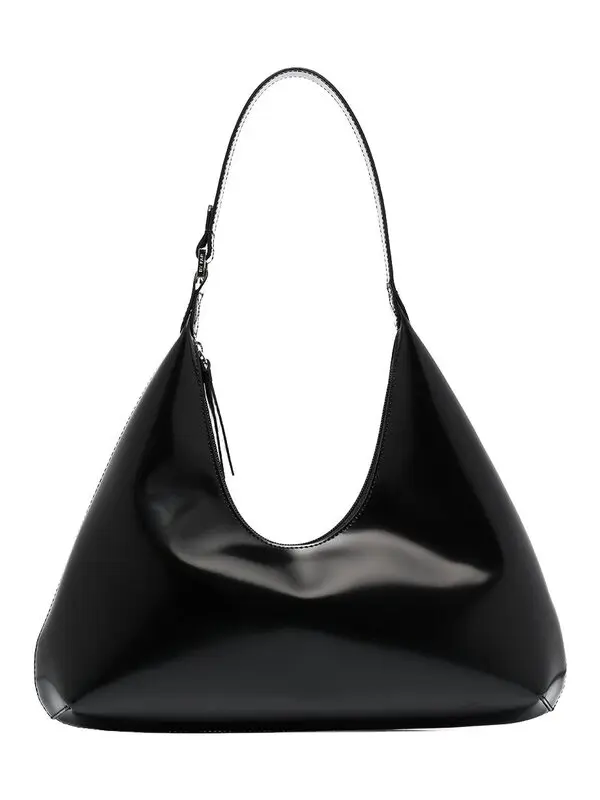 By Far Amber Leather Shoulder Bag - Black