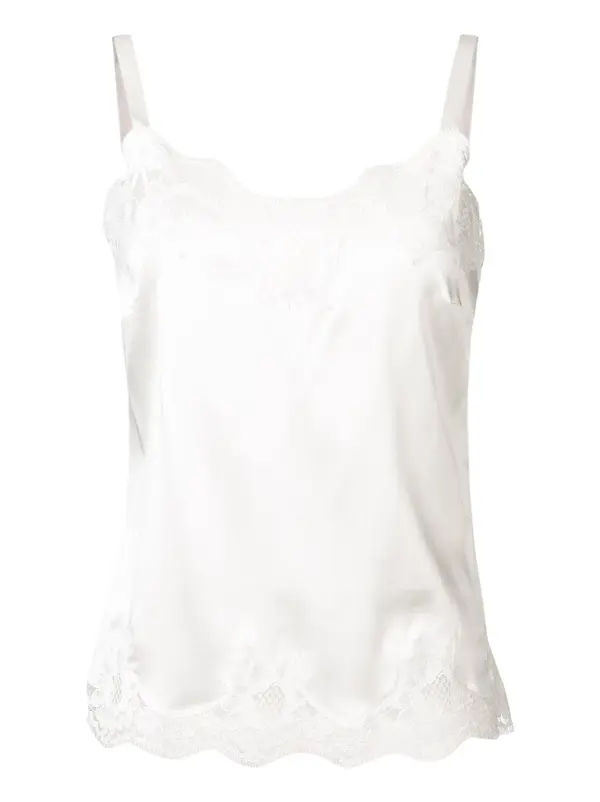 Dolce & Gabbana Lace-detail Camisole Top - White