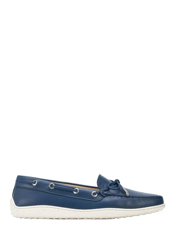 TOD'S Lace-up Leather Loafers - Blue