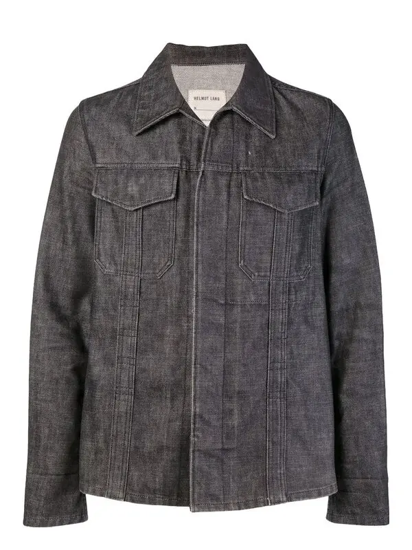 Helmut Lang 1990s Raw Denim Slim Jacket - Grey