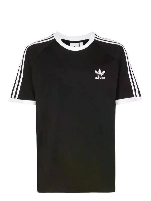 Adidas Embroidered Trefoil Motif T-shirt - Black