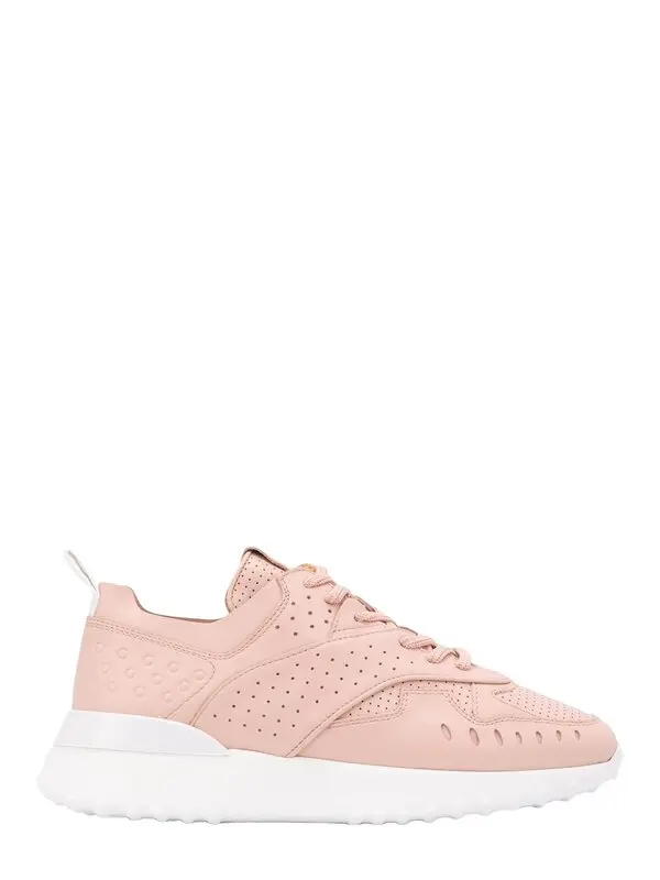 TOD'S Perforated Detail Low Top Sneakers - Pink
