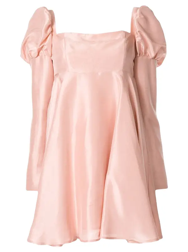 MACGRAW Romantic Silk Mini Dress - Pink