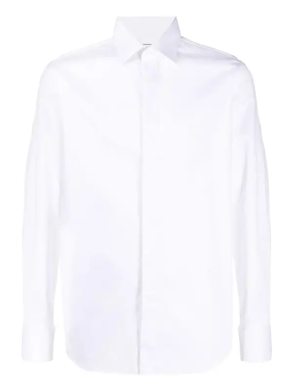 XACUS Long Sleeve Tailored Shirt - White