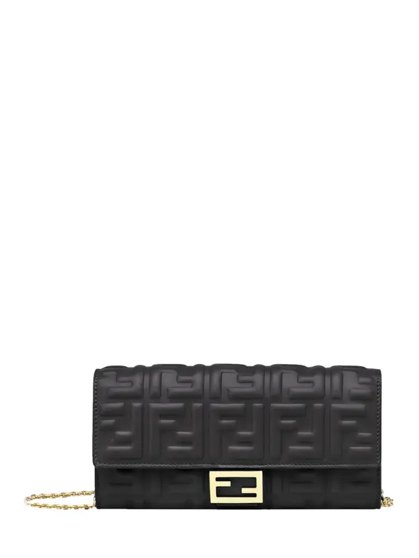 Fendi Baguette Continental Wallet - Black