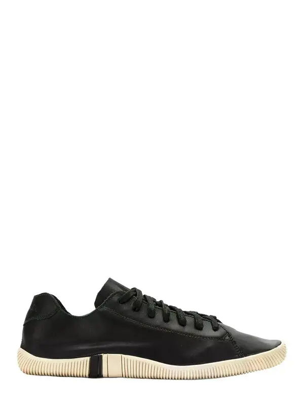 OSKLEN Leather Lace-up Sneakers - Black