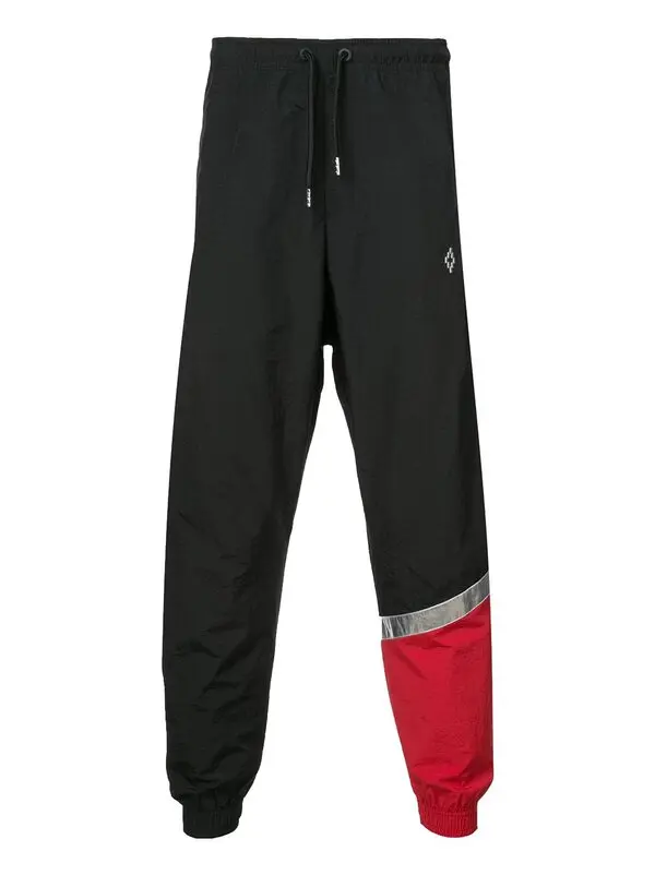 COUNTY OF MILAN Colour Block Track Pants - Black