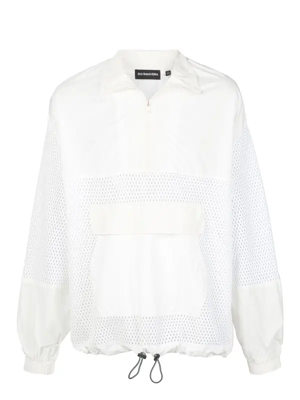 GOD'S MASTERFUL CHILDREN Mesh Panel Windbreaker - White
