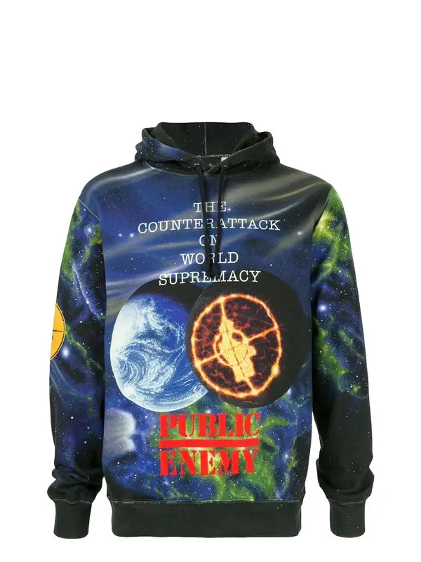 Supreme Undercover X Public Enemy Fear Of A Black Planet Hooded Sweatshirt - Multicolour