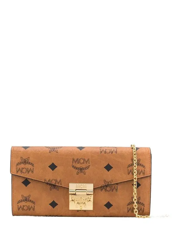 Mcm Patricia Crossbody Wallet - Neutrals