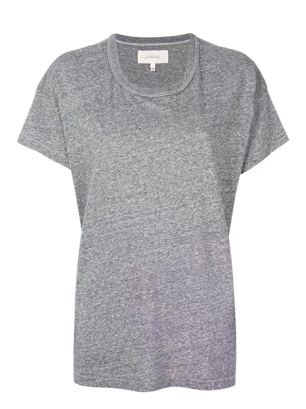 The Great. Classic Loose Fit T-shirt - Grey