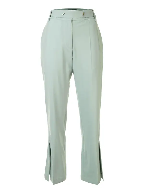 EUDON CHOI Split-hem Trousers - Green