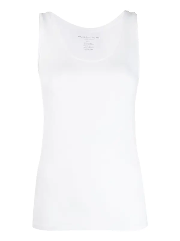 Majestic Filatures Plain Vest Top - White