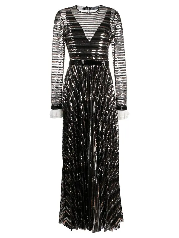 Philosophy Di Lorenzo Serafini Sequin Embellished Gown - Black