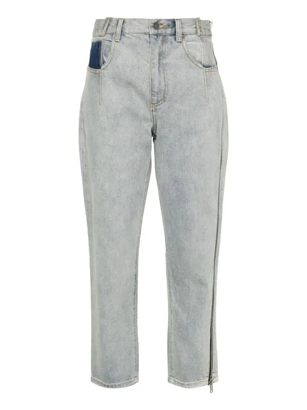 3.1 Phillip Lim High-waisted Cropped Jeans - Blue