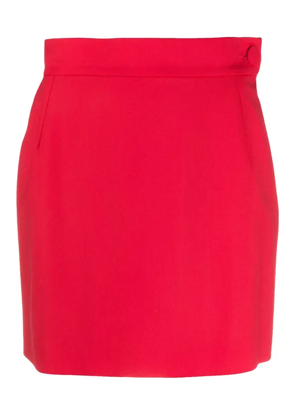Attico High-waisted Mini Skirt - Red