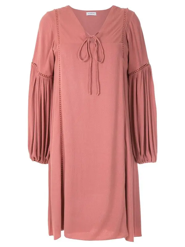 OLYMPIAH Hagia Wide Sleeves Dress - Pink