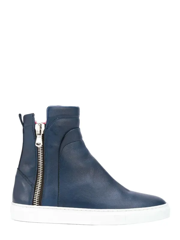 MADISON.MAISON High-top Fur Sneaker - Blue