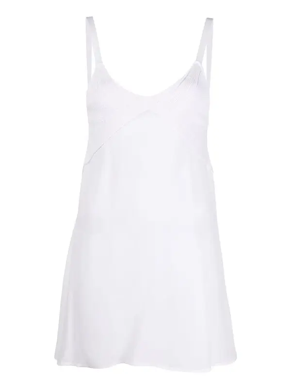 DONDUP Knit Detail Strappy Top - White