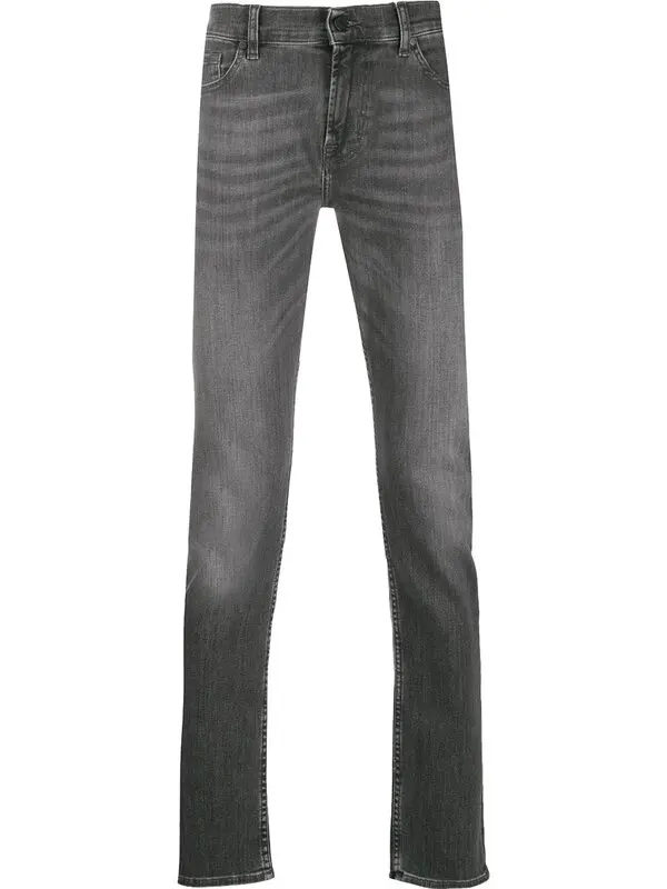 7 For All Mankind Ronnie Skinny Jeans - Grey