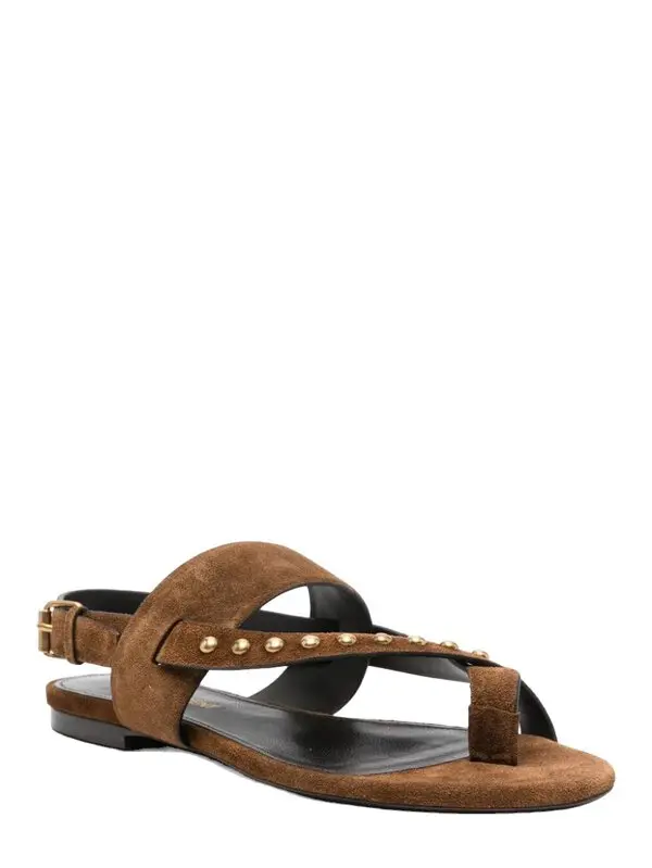 Saint Laurent Gia Sandals - Brown