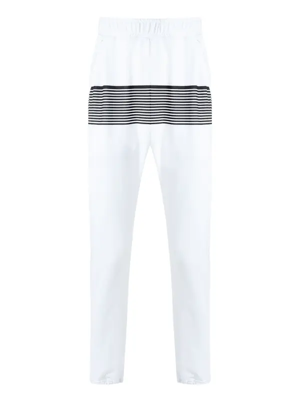 AMIR SLAMA Striped Track Trousers - White