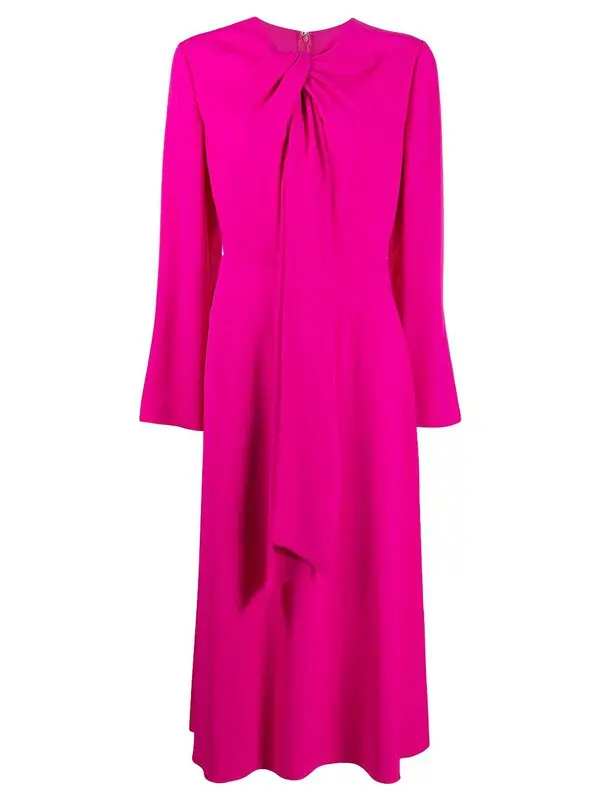 Valentino Garavani Twist-detailing Midi Dress - Pink