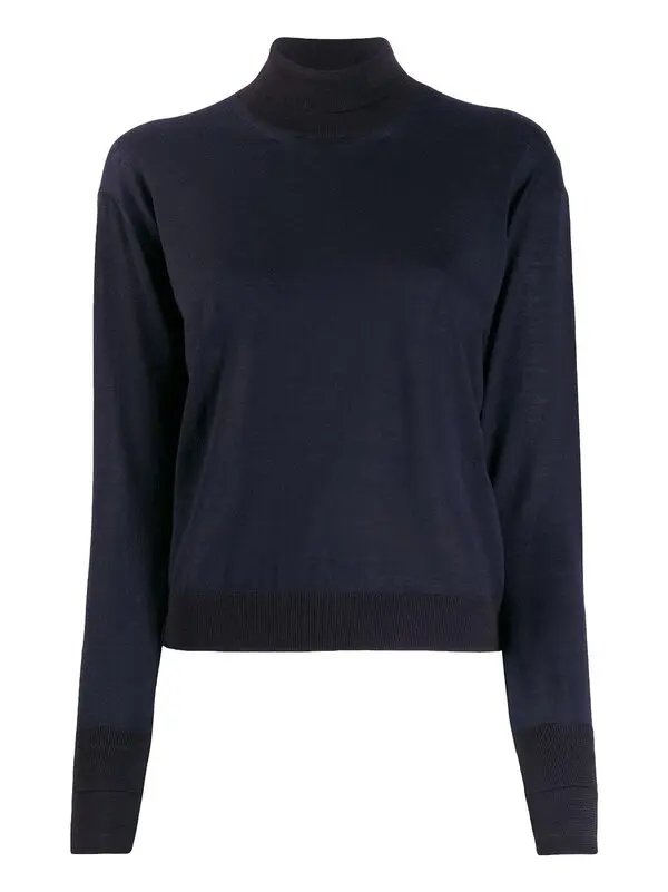 GOLDEN GOOSE Roll Neck Jumper - Blue