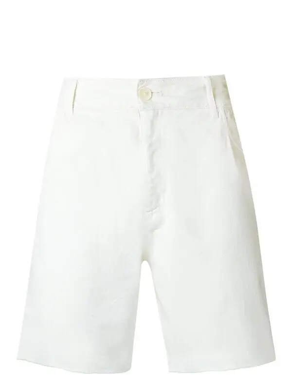 AMIR SLAMA Raw Edges Shorts - White