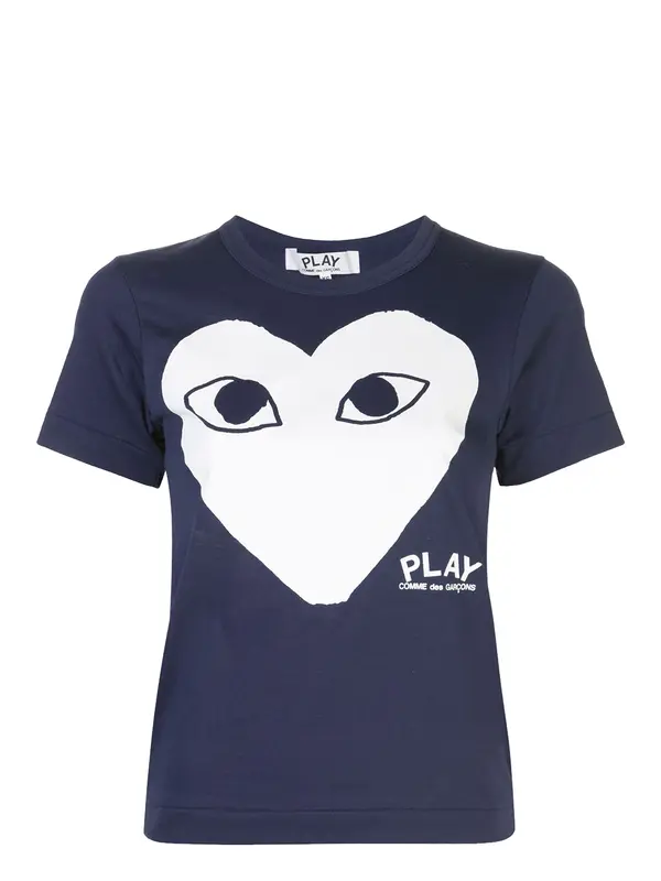 Play Comme Des Garcon Printed T-shirt - Blue