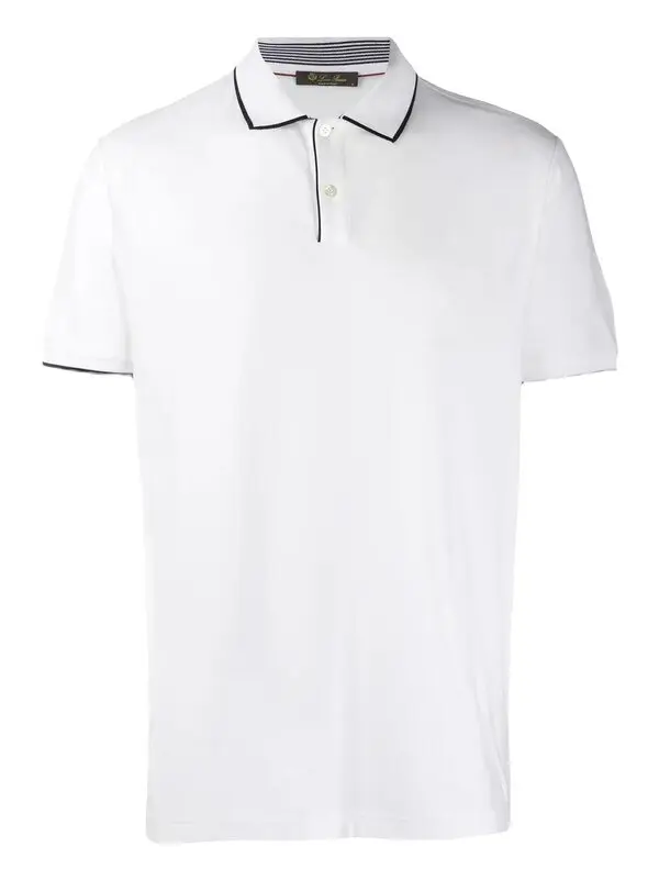 Loro Piana Short-sleeve Polo Shirt - White