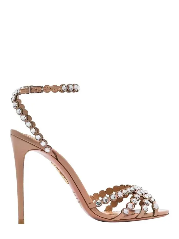 AQUAZZURA 105mm Tequila Sandals - Pink