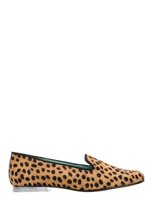 BIRD&CO Blue Bird Shoes Animal Print Loafers - Neutrals