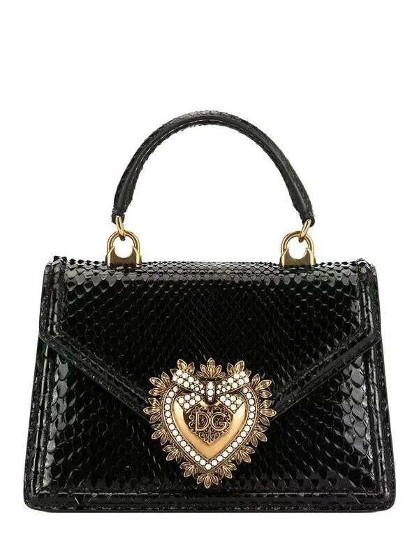 Dolce & Gabbana Small Devotion Top-handle Bag - Black