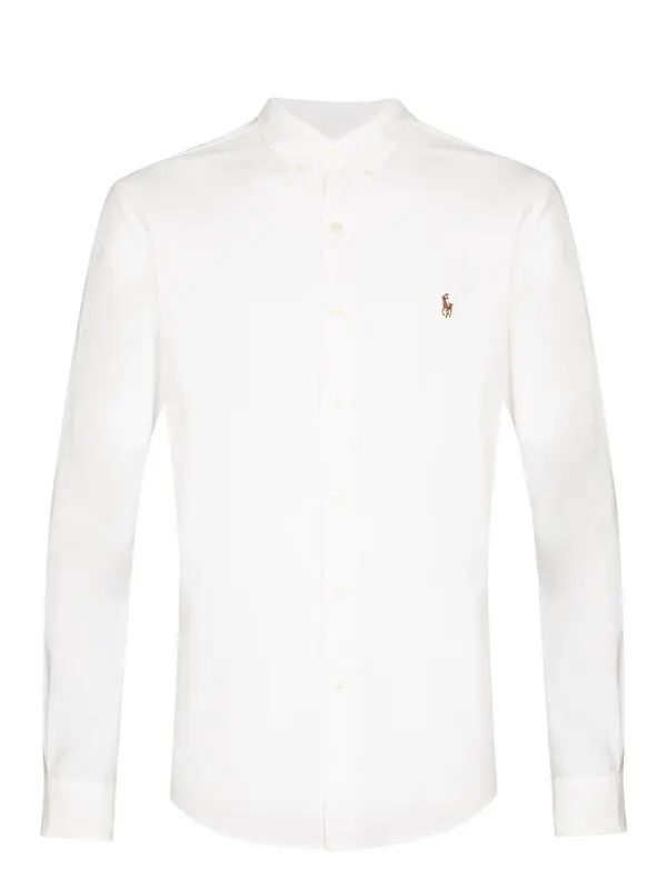 Polo Ralph Lauren Logo-embroidered Long-sleeve Shirt - White