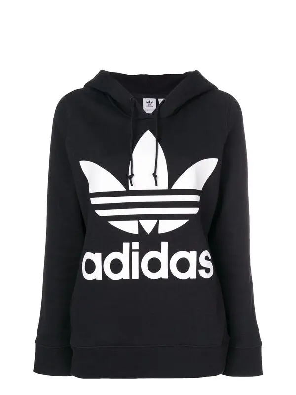 Adidas Trefoil Regular-fit Hoodie - Black