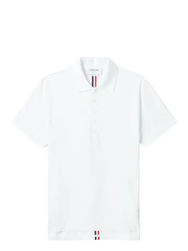 Thom Browne Back-stripe Polo Shirt - White