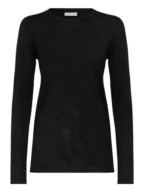 Brunello Cucinelli Cashmere-blend Jumper - Black