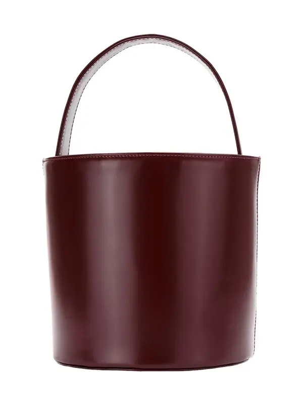 STUDIO CHOFAKIAN Leather Bucket Bag - Red