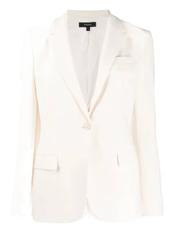 Theory Staple Tailored Blazer - Neutrals
