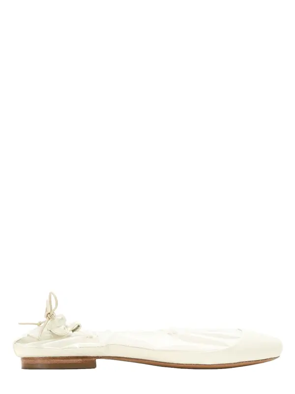 STUDIO CHOFAKIAN Leather Ballerinas - White