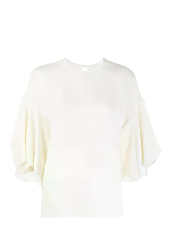 Valentino Garavani Tulip Sleeve Blouse - White