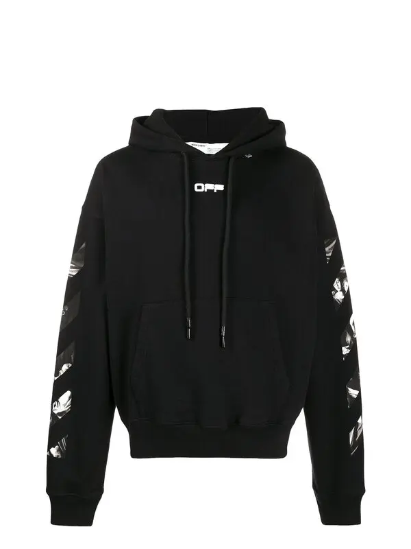 Off-White Caravaggio Print Hoodie - Black