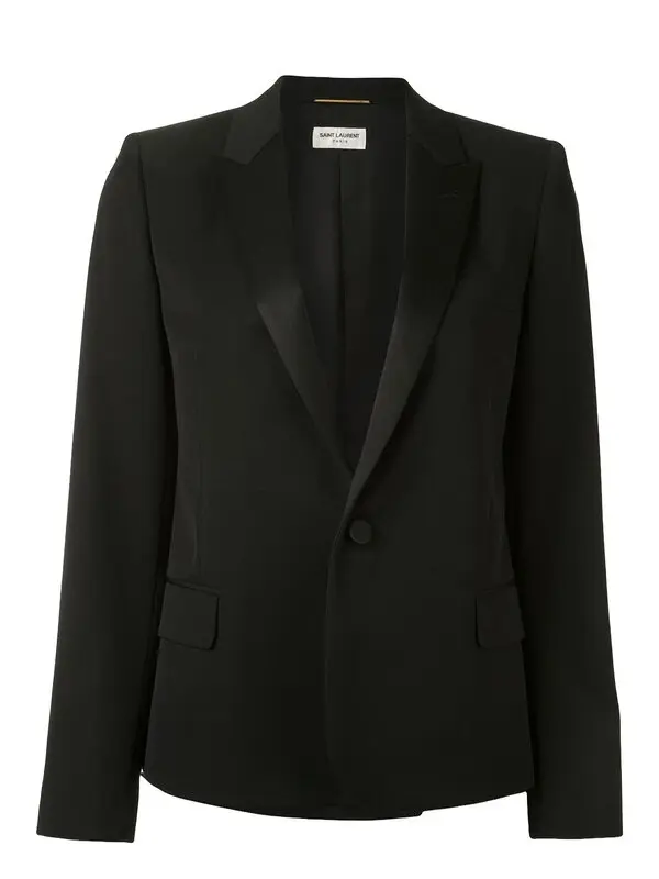 Saint Laurent Single-breasted Blazer - Black