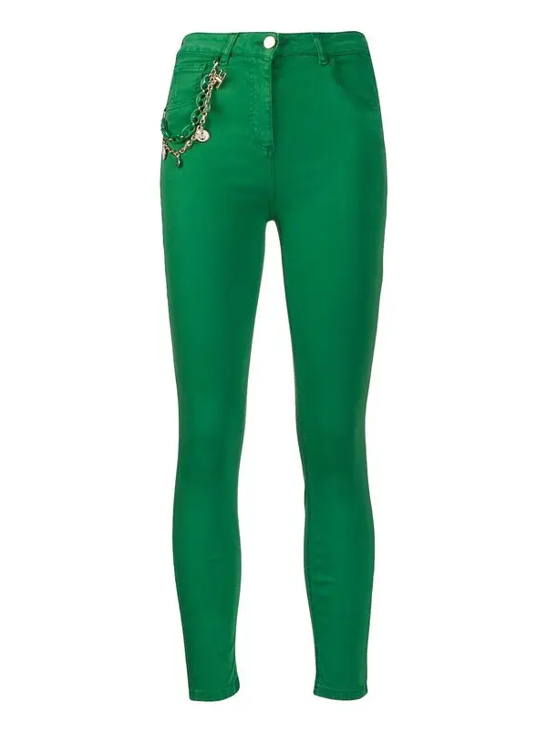 Elisabetta Franchi Five-pocket Skinny Jeans - Green