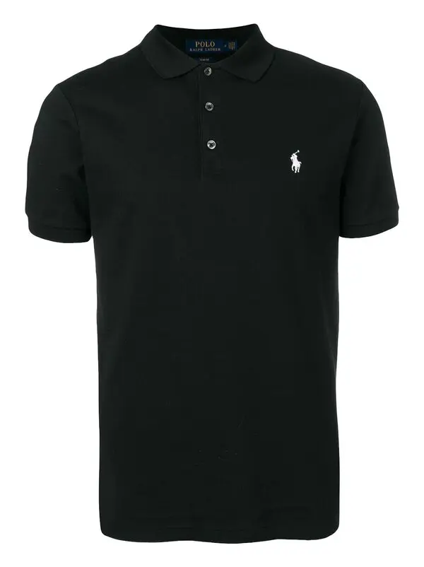 Polo Ralph Lauren Contrast Logo Polo Shirt - Black